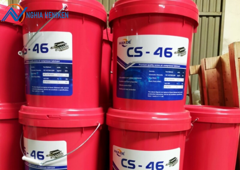 Ứng dụng dầu trục vít CS46 trong máy nén khí tổ hợp Hande